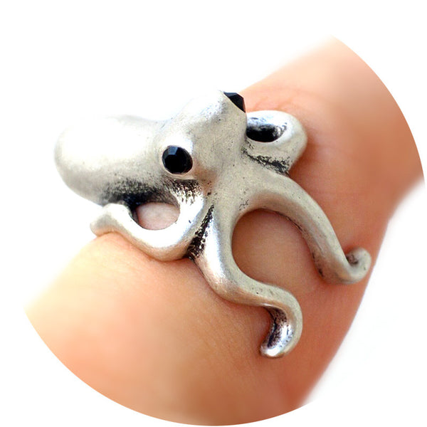 Anillo de Pulpo Kraken Ctulhu en Conejo Damaru México